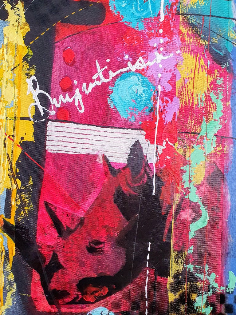 Karnish Art - The Guardians of Courage - Extra large expressionistic ...