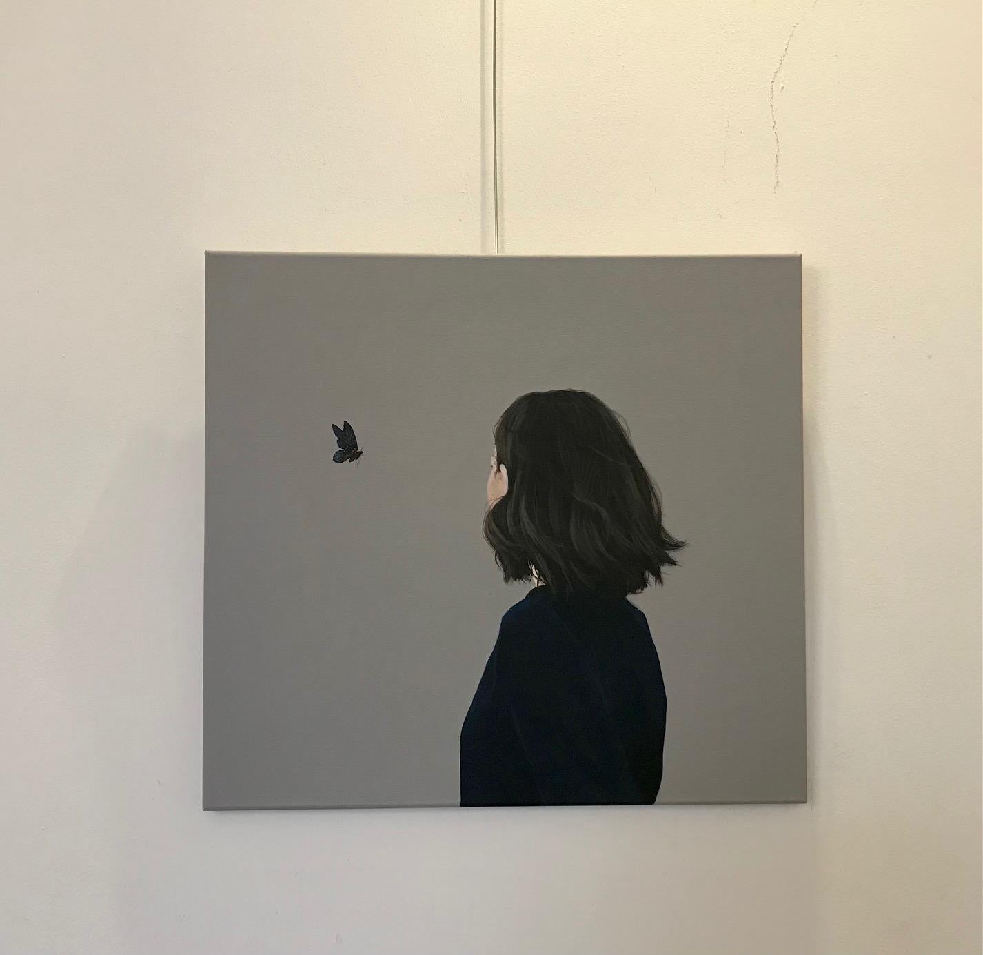 Karoline Kroiss - "It Takes a While" Contemporary Portrait Painting of ...