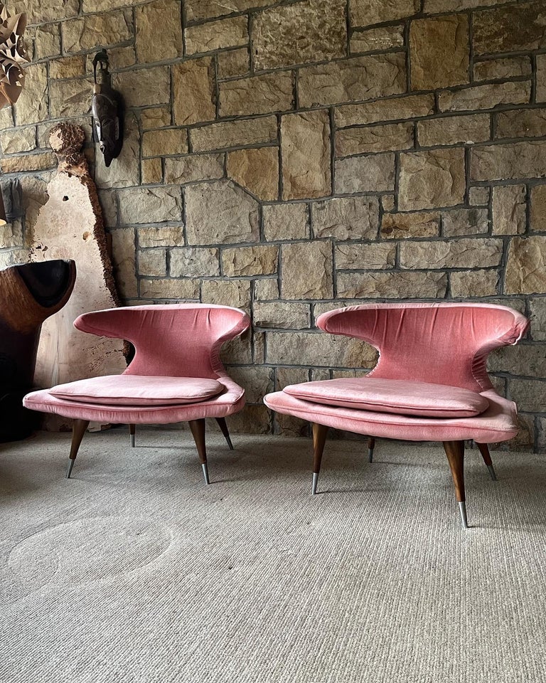 Karpen of California Mid-Century Horn Chairs For Sale at 1stDibs