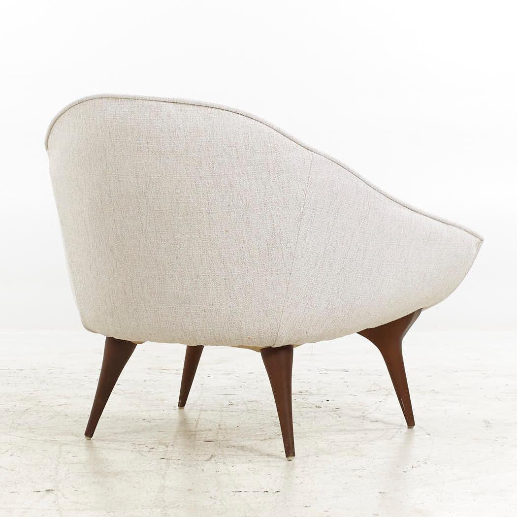 Karpen of California Mid Century Walnut Lounge Chairs - Pair For Sale ...