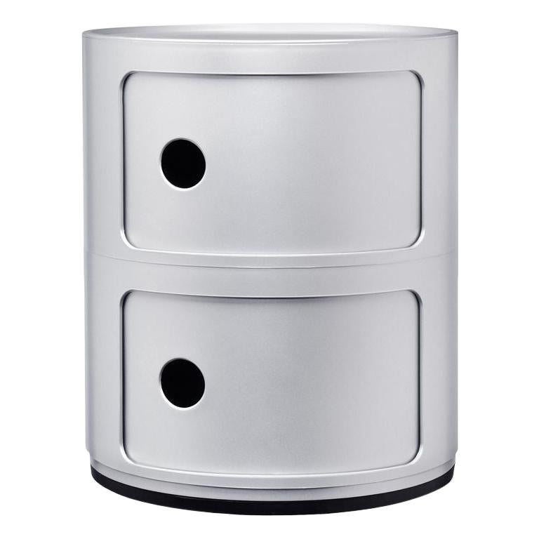 Kartell Componibili 2-Tier Drawer in Silver by Anna Castelli Ferrieri ...