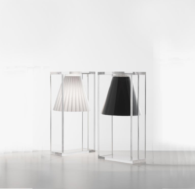 Kartell Light Air Table Lamp in Crystal and Light Blue by Eugeni ...
