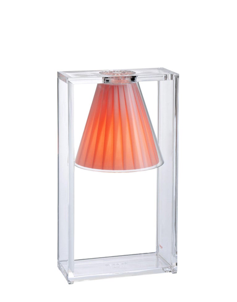 Kartell Light Air Table Lamp in Crystal and Pink by Eugeni Quitllet For ...
