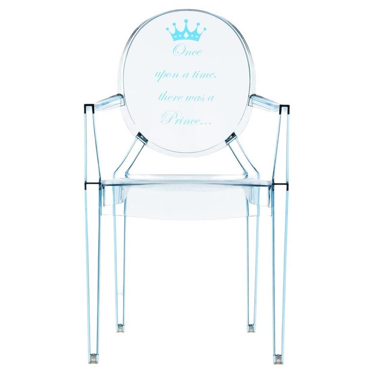Kartell Lou Lou Children's Ghost Chair in Light Blue Prince by Philippe ...