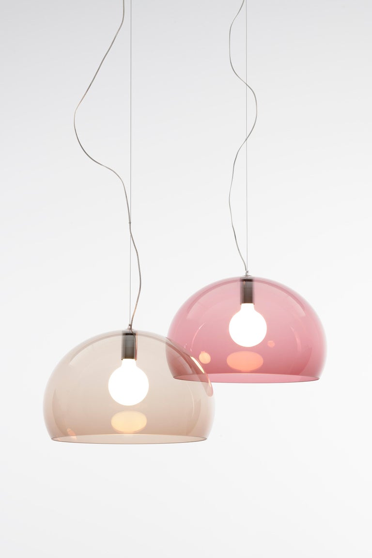 Kartell Medium FL/Y Pendant Light in Cola by Ferruccio Laviani For Sale ...