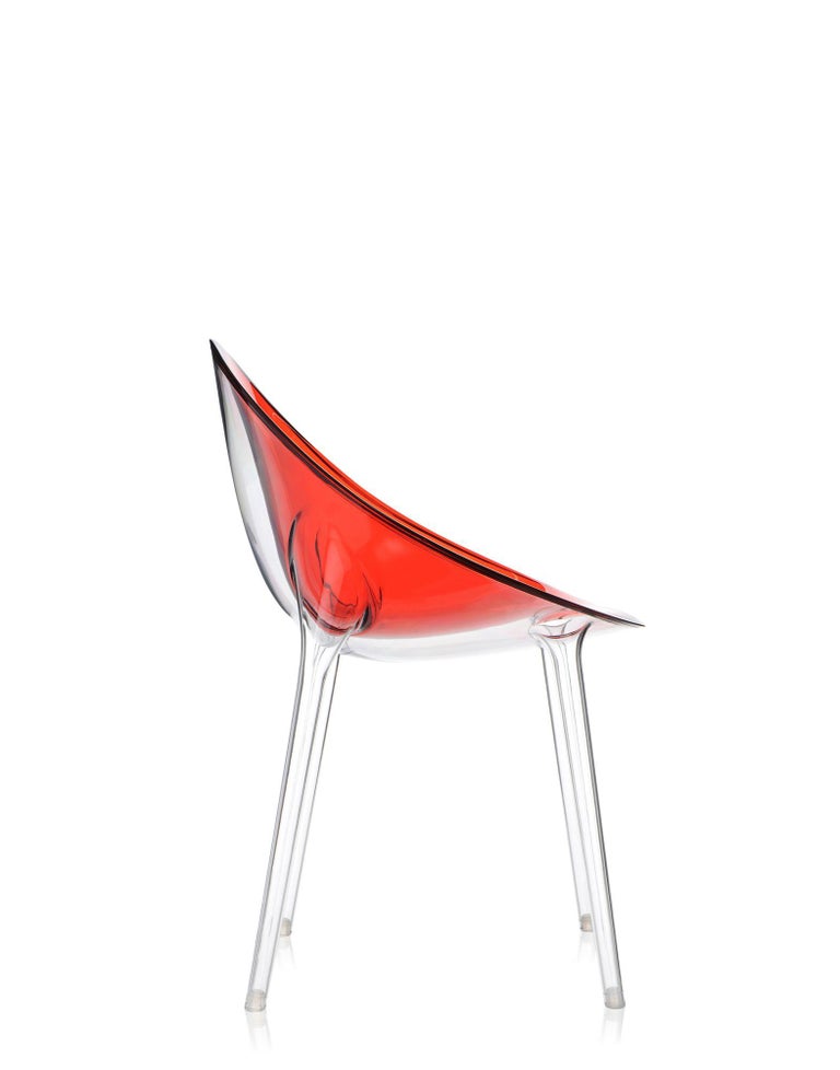 Kartell Mr. Impossible Chair in Red Orange by Philippe Starck and ...