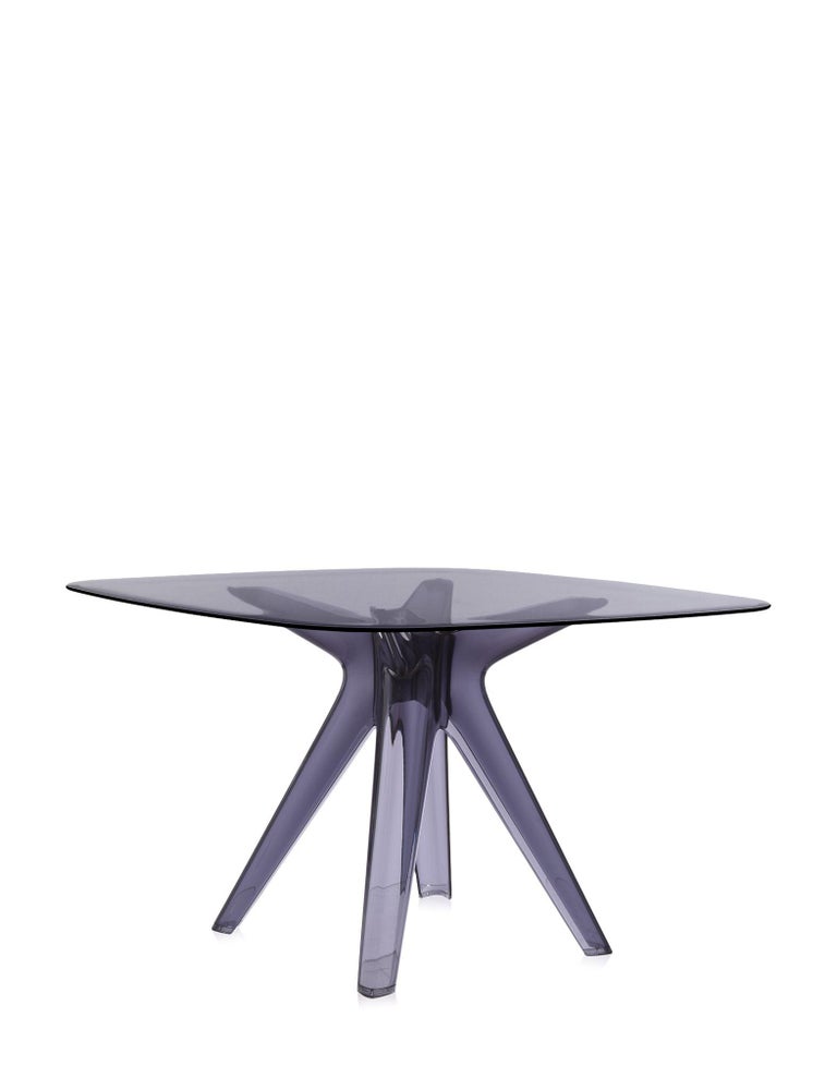 Kartell Sir Gio Square Coffee Table with Smoke Top by Philippe Starck ...
