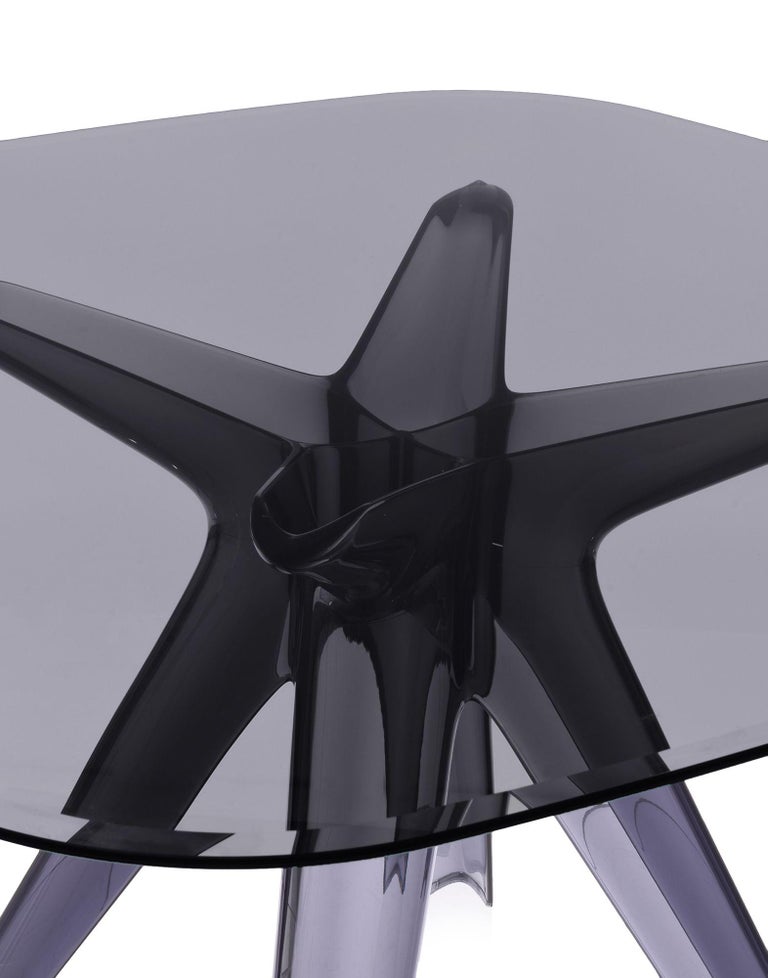 Kartell Sir Gio Square Coffee Table with Smoke Top by Philippe Starck ...