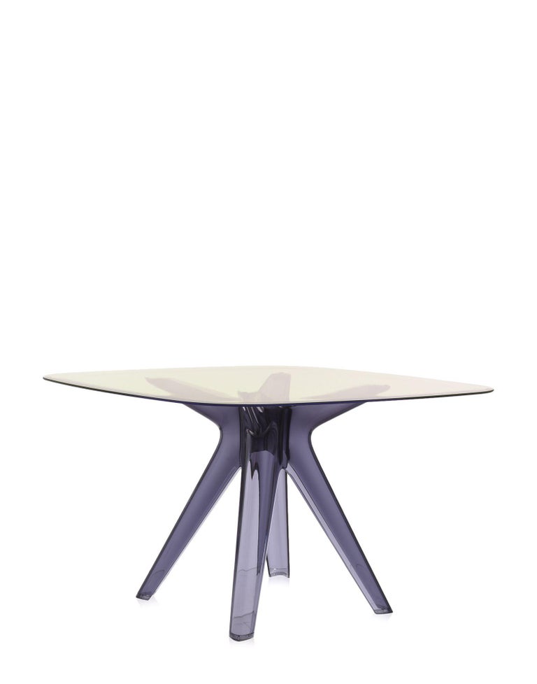 Kartell Sir Gio Square Coffee Table with Yellow Top by Philippe Starck ...