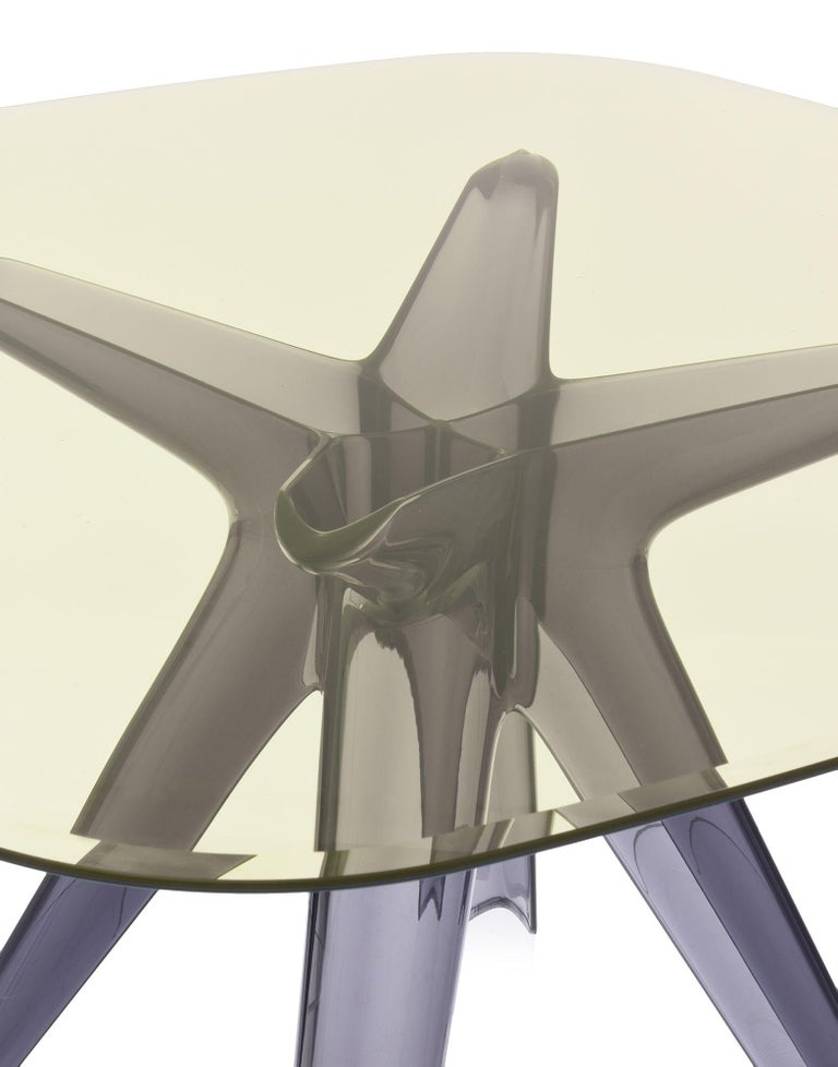 Kartell Sir Gio Square Coffee Table with Yellow Top by Philippe Starck ...