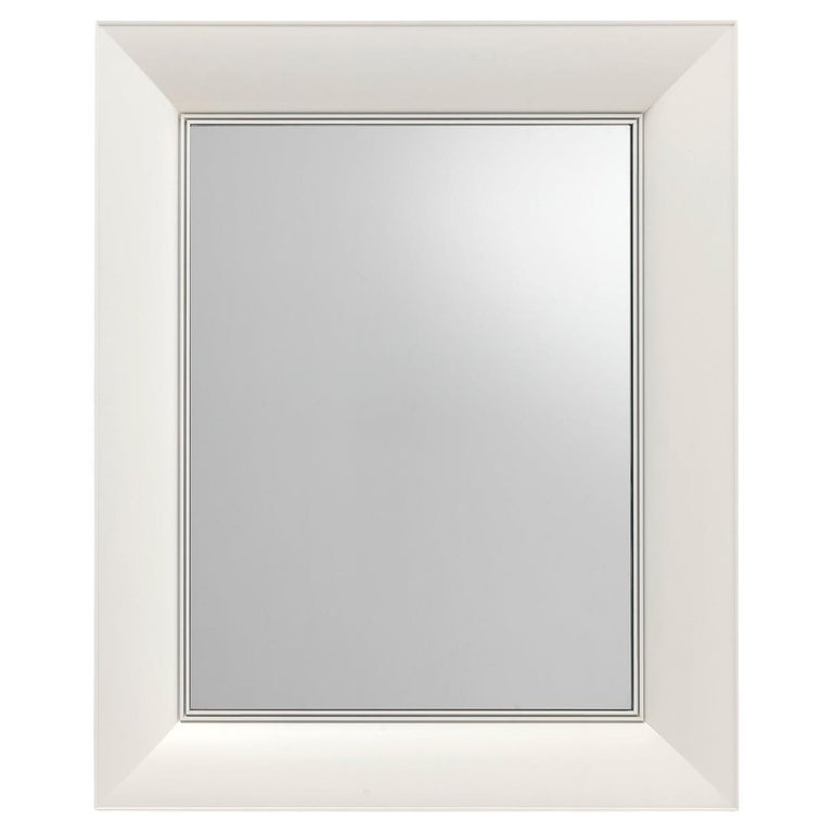 Kartell Small Rectangular Francois Ghost Mirror in Mat White by ...