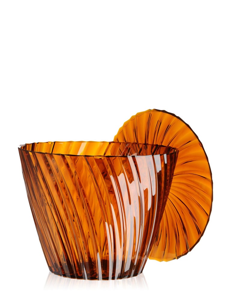 Kartell Sparkle Round Table-Stool in Amber by Tokujin Yoshioka For Sale ...