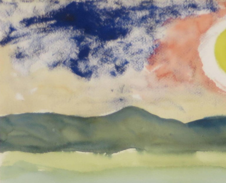 Kartick Chandra Pyne - Fish, Watercolor on paper, Yellow, Blue, Green ...