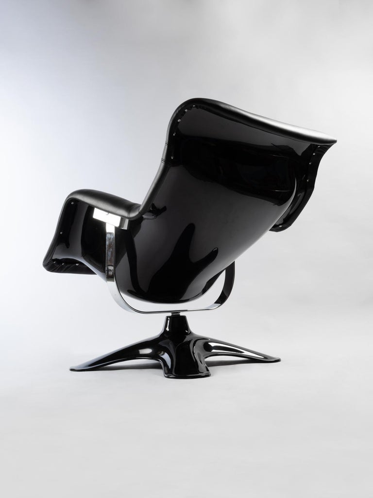Karuselli Chair and Ottoman by Yrjo Kukkapuro For Sale at 1stDibs