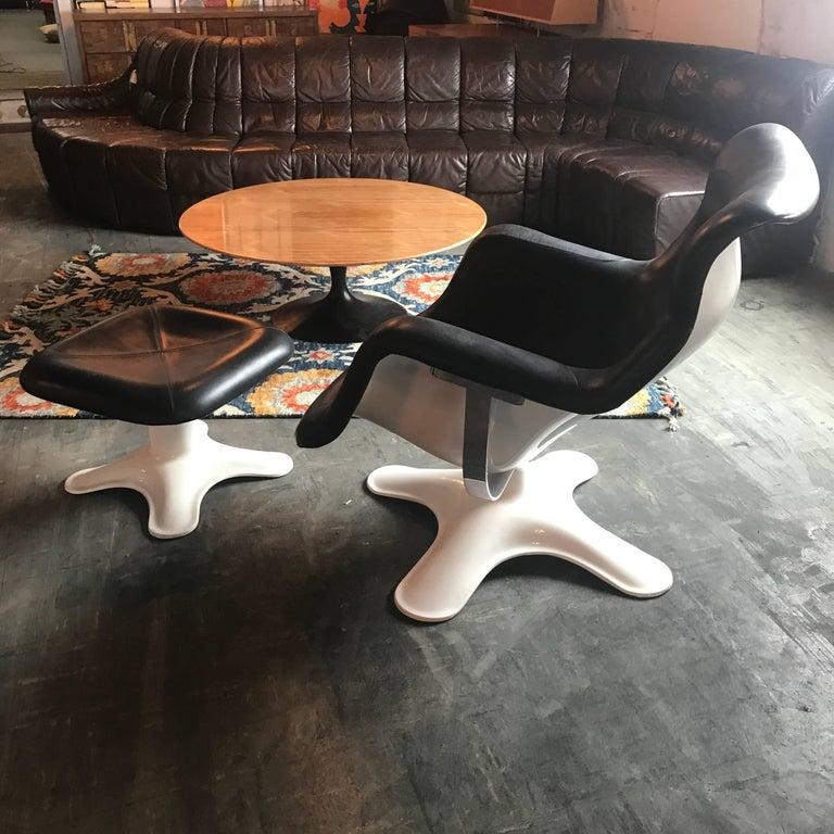 Karuselli Lounge Chair and Ottoman by Yrjö Kukkapuro for Haimi at 1stDibs