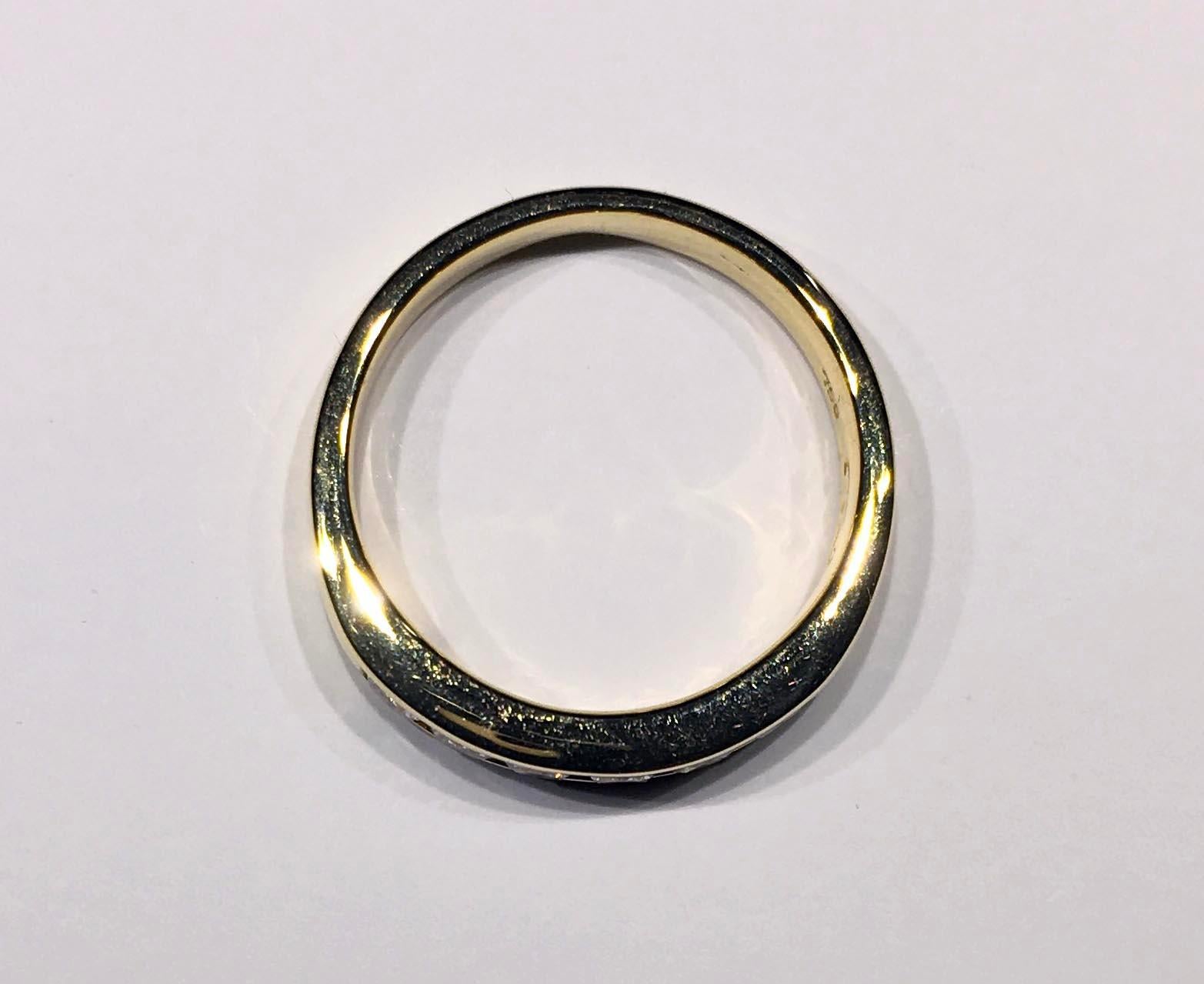 Kary Adam Designed, Diamond Channel Set Ring in 14 Karat Gold For Sale ...