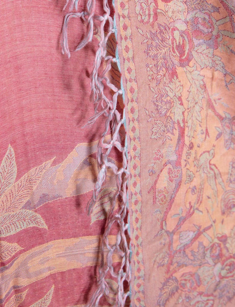 Kashmir Tree of Life Regal Garnet and Saffron Large Cashmere Pashmina ...