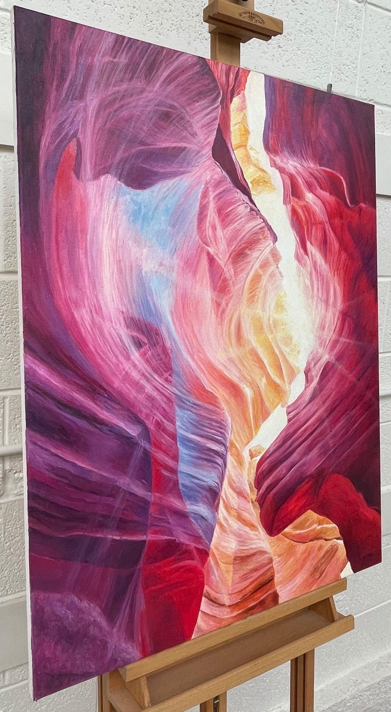 Katarzyna Szulc - Red Blue and Purple Abstract Painting of the Grand ...