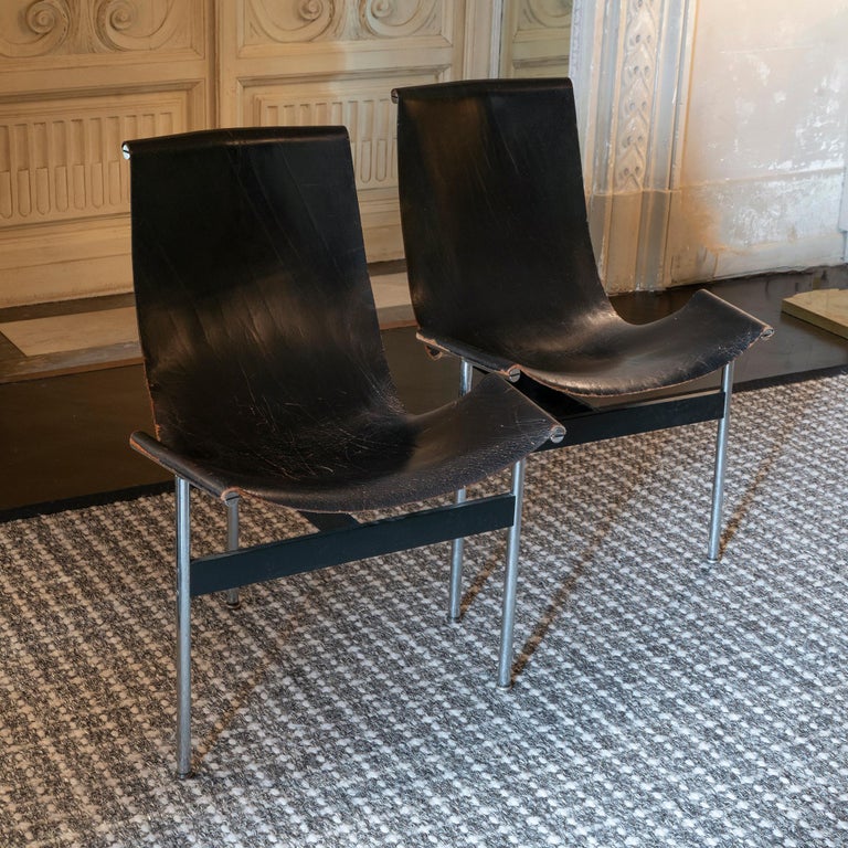 Katavolos, Kelly and Littell Set of 2 Chairs '3LC' in Black Leather ...