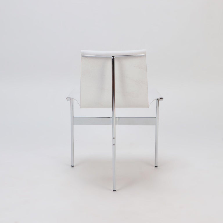 Katavolos Littell and Kelley Design, White Leather with Polished Chrome ...