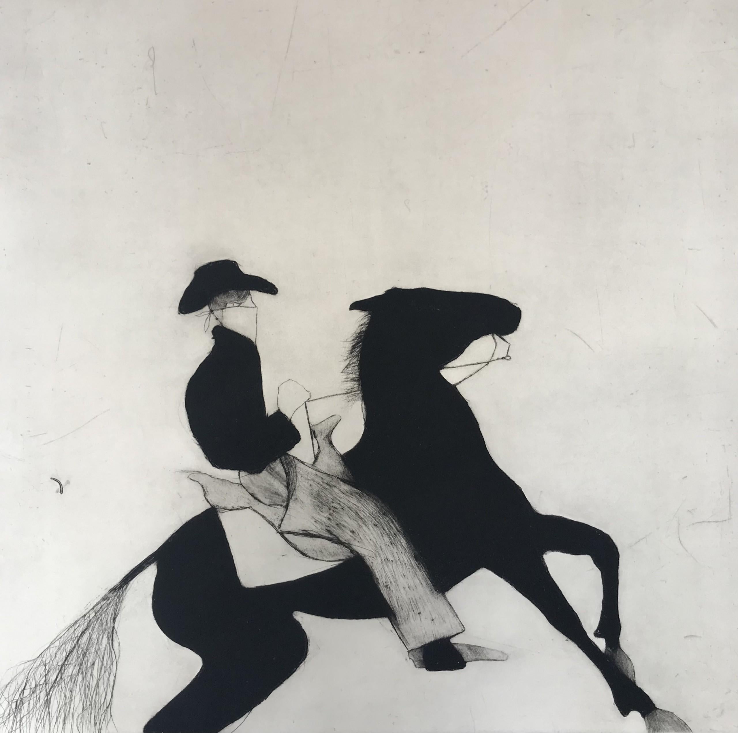 Kate Boxer - Cowboy, Art print, Horse, Cowboy, Horse riding, Back and ...
