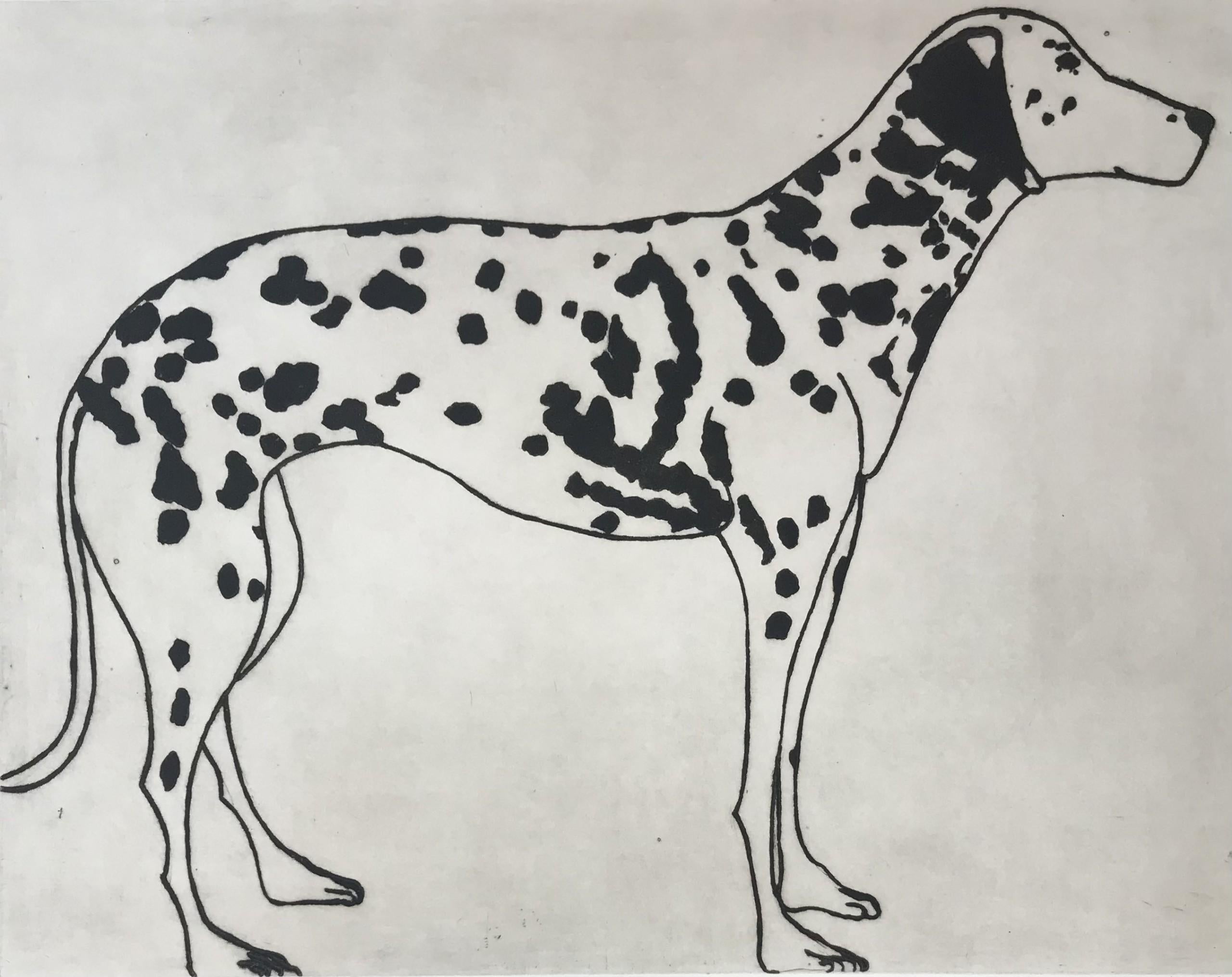 Kate Boxer - Dalmatian, Bold Dog Art, Black and White Animal Art ...