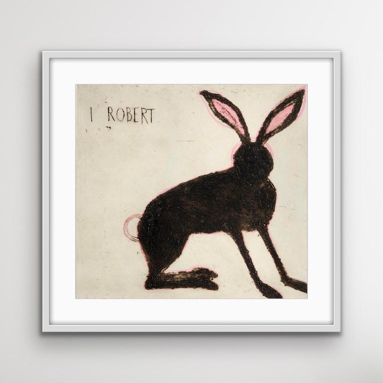 Kate Boxer - I Robert, Hare Art, Animal Artwork, Handmade Drypoint ...
