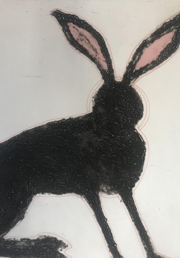 Kate Boxer - I Robert, Hare Art, Animal Artwork, Handmade Drypoint ...