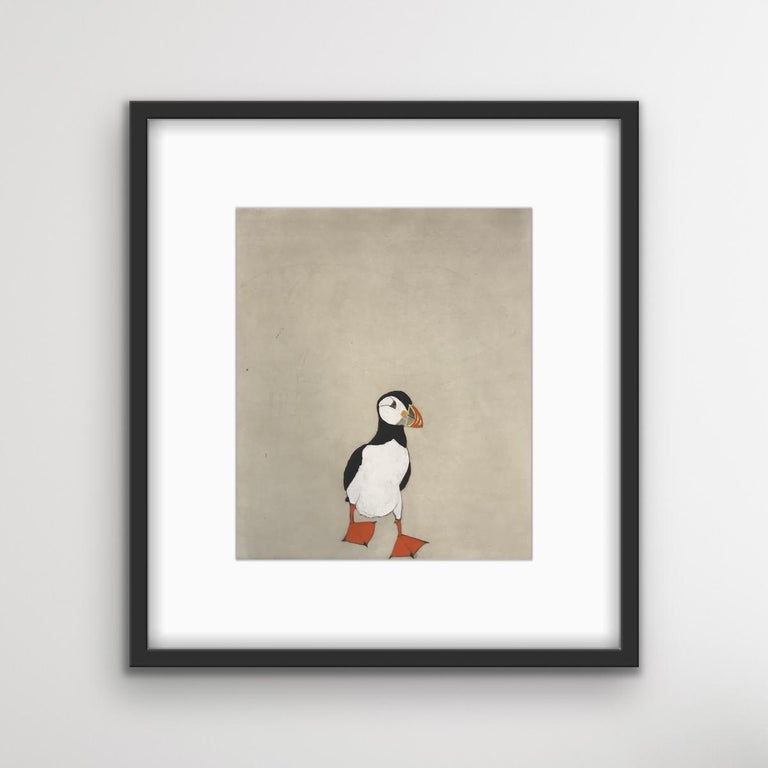 Kate Boxer - Puffin, Limited edition print, Handmade print, Drypoint ...