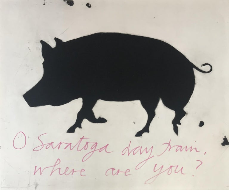 Kate Boxer - Saratoga Pig, limited edition print, animal art, humour ...