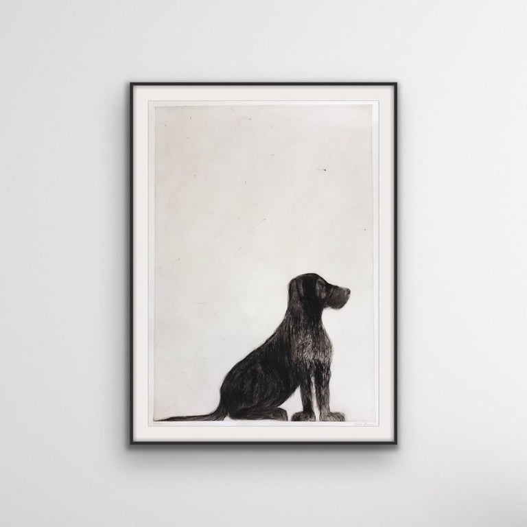 Kate Boxer - Stevie Sitting, Kate Boxer, Handmade Drypoint print ...