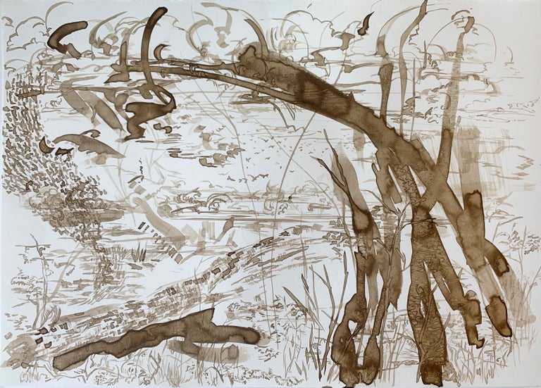 Kate Harding - 'For Dan (2/19/2022)', Black Walnut ink on paper For ...