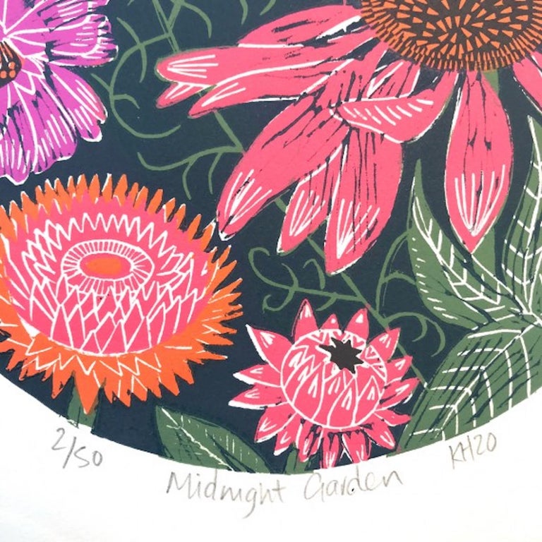 Kate Heiss - Kate Heiss, Midnight Garden, Floral Print, Limited Edition ...
