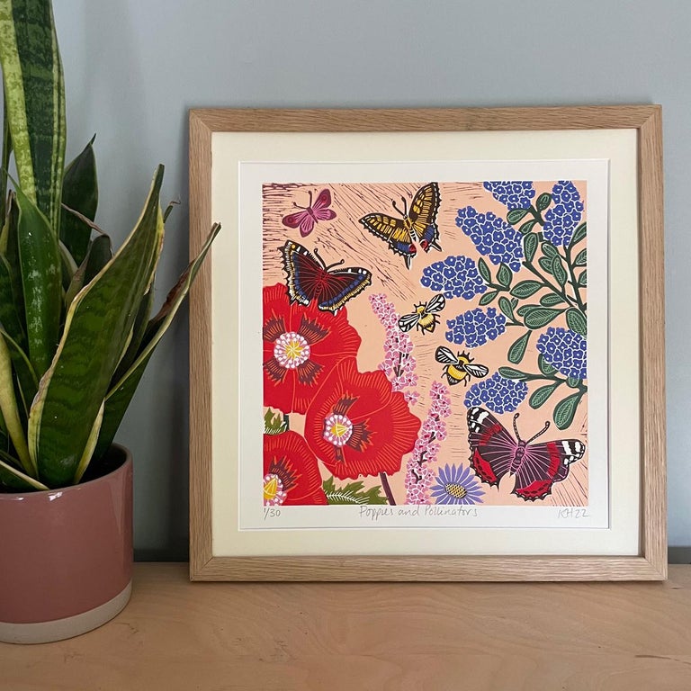 Kate Heiss - Poppies and Pollinators by Kate Heiss, Limited edition ...