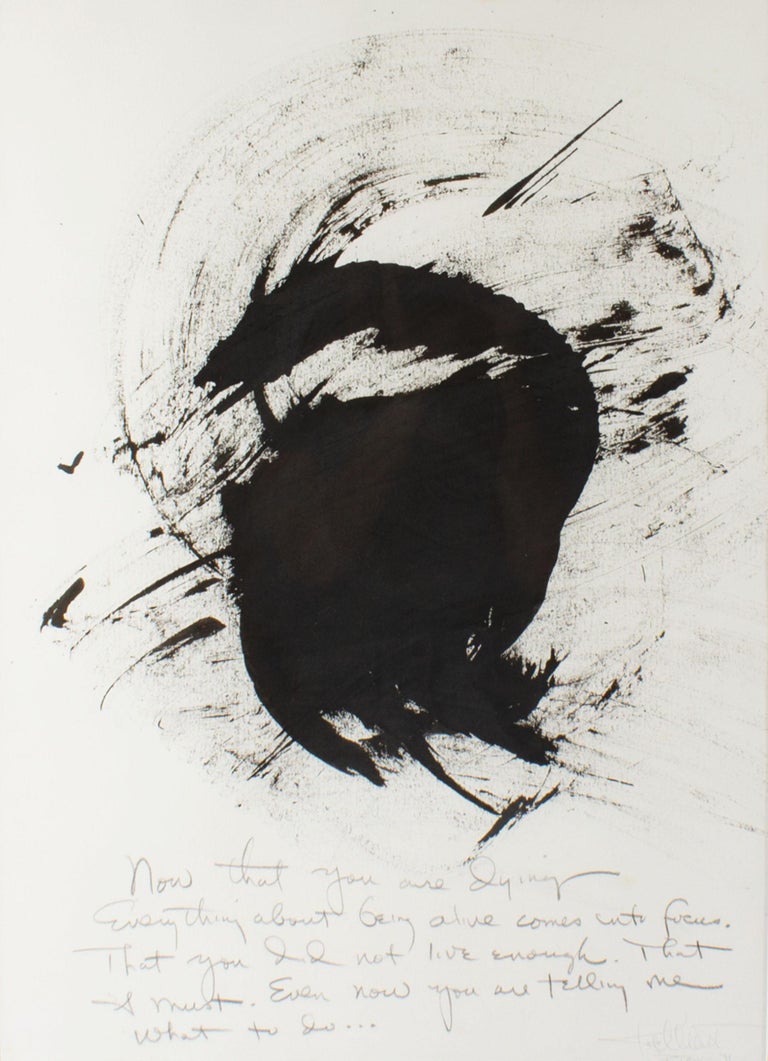 Kate Millett Signed 1991 Abstract Ink and Graphite Drawing For Sale at ...