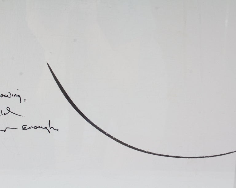 Kate Millett Signed 1991 Abstract Ink Drawing For Sale at 1stDibs