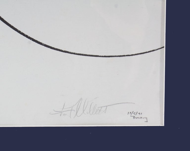 Kate Millett Signed 1991 Abstract Ink Drawing For Sale at 1stDibs