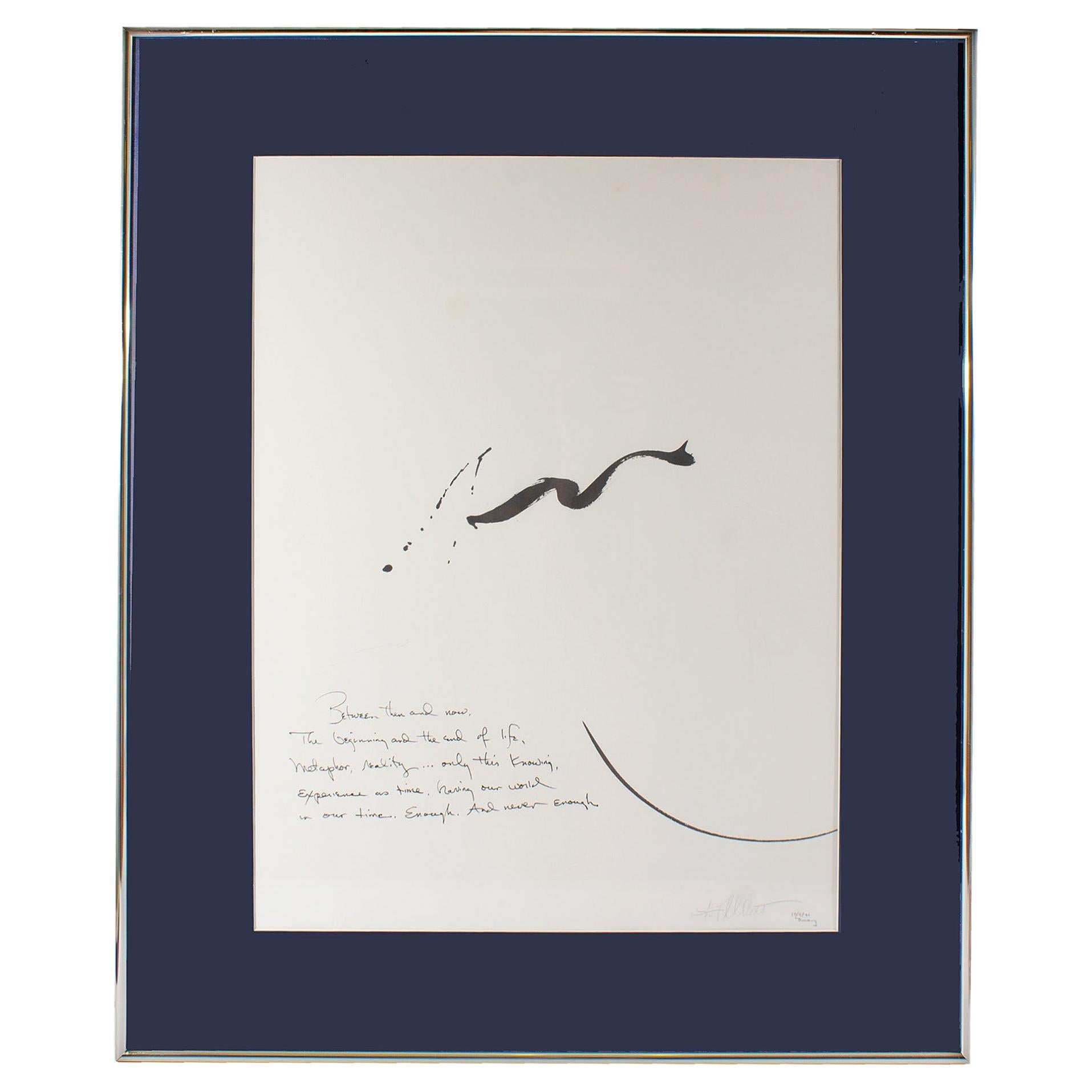 Abstract, Ink on Paper Drawing, Signed on the Back For Sale at 1stDibs