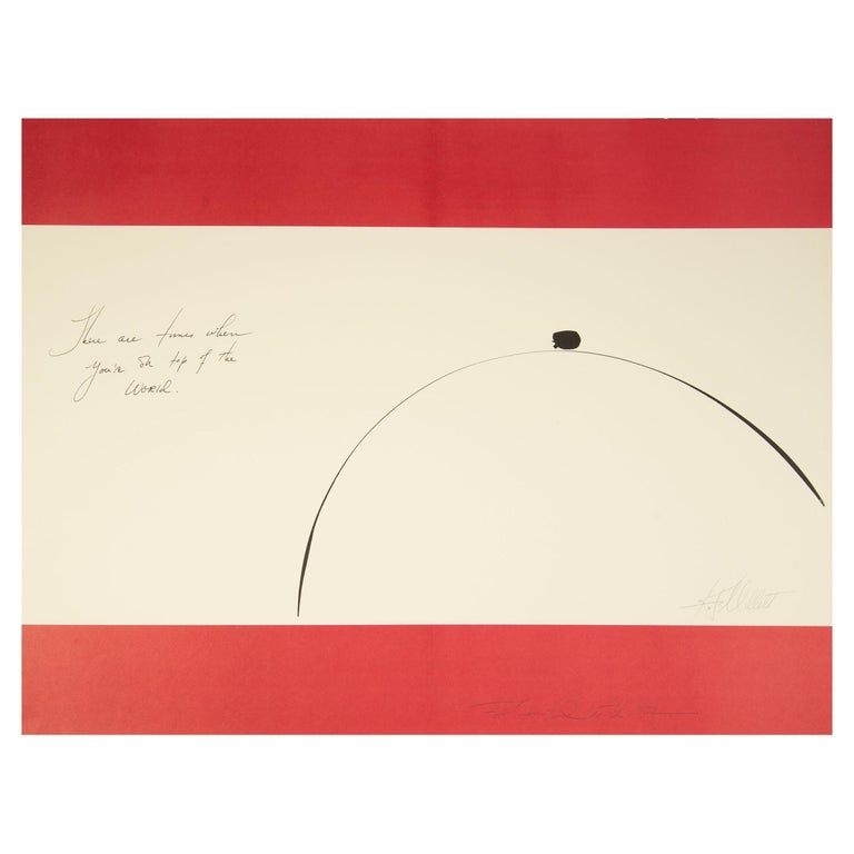Kate Millett Signed “There Are Times” Abstract Lithograph For Sale at ...