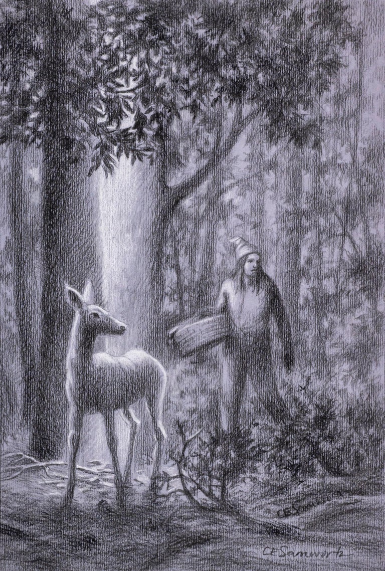 Kate Samworth - Sunlit Woods (Study) For Sale at 1stDibs