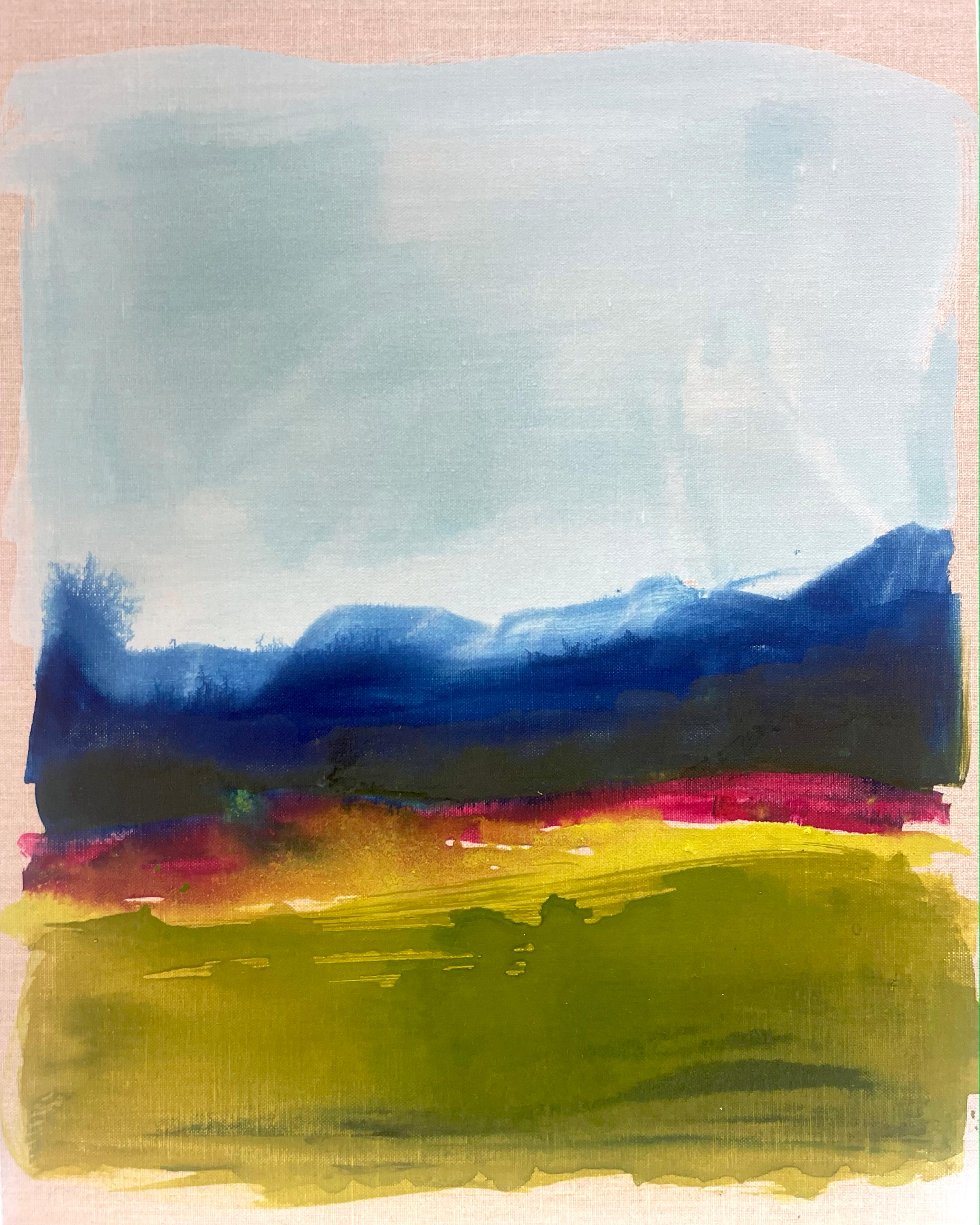 Kate Snow - Red Cliff, impressionistic landscape painting For Sale at ...