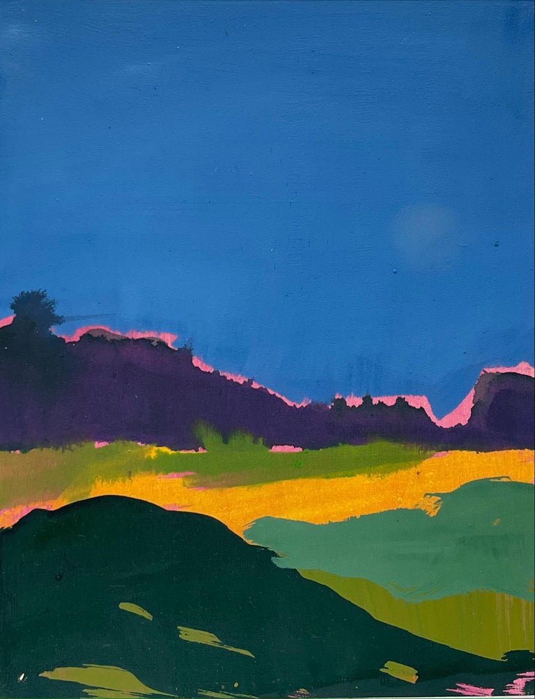 Kate Snow - Mountain I, impressionistic landscape painting For Sale at ...