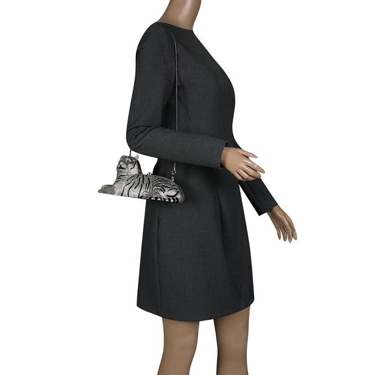 Kate Spade Rhinestone Crystal Place Your Bets Tiger Clutch at 1stDibs ...