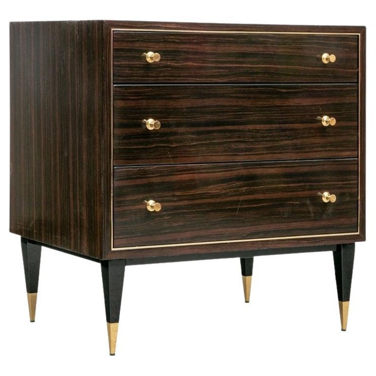 Kate Spade Three Drawer Mid Century Style Commode For Sale at 1stDibs