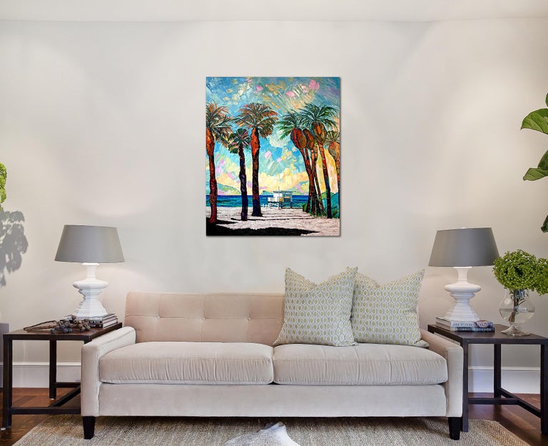 Katharina Husslein - Baywatch - Katharina Husslein Colorful Impasto Oil ...