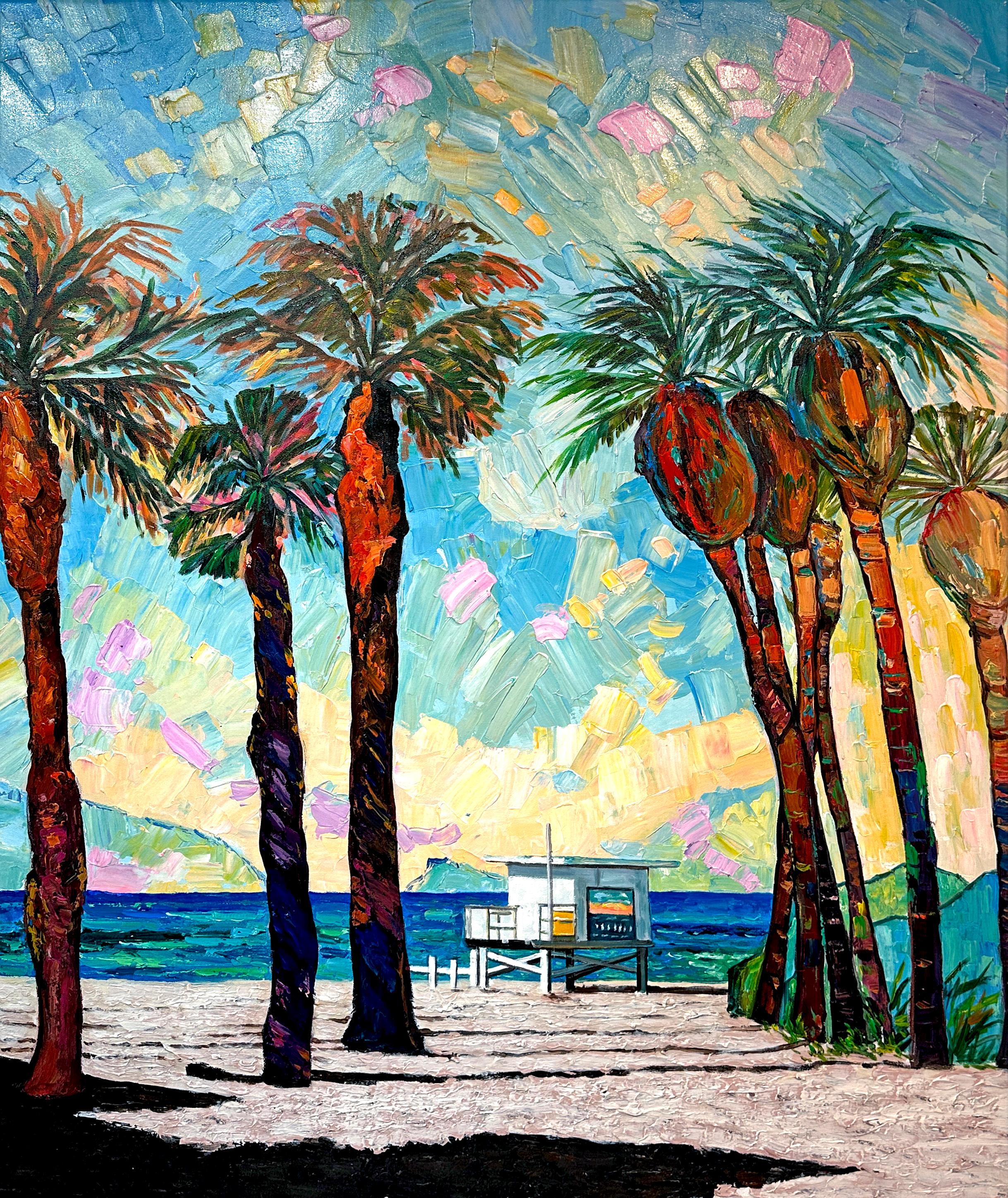 Katharina Husslein - Baywatch - Katharina Husslein Colorful Impasto Oil ...