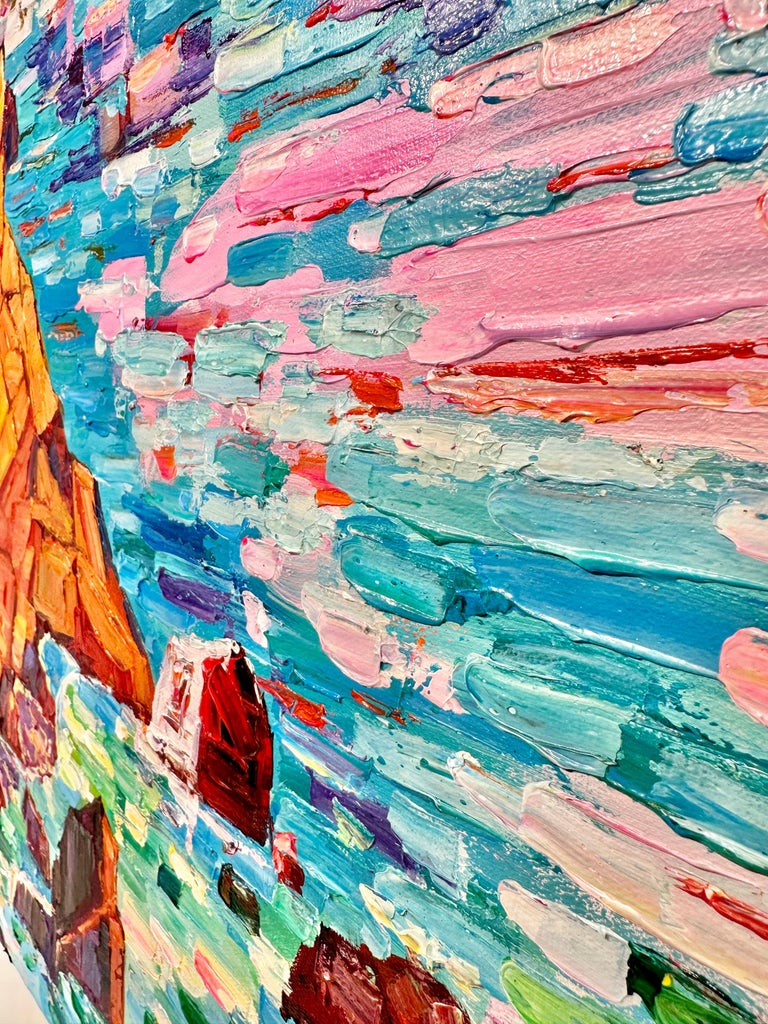 Katharina Husslein - Cypress Tree Sunset - Katharina Husslein Colorful ...