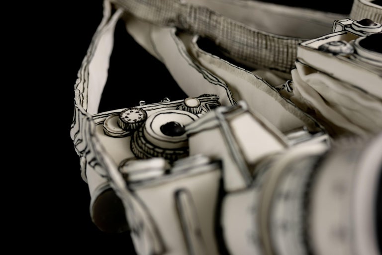 Katharine Morling - Time, Porcelain Ceramic Camera Wall Installation ...