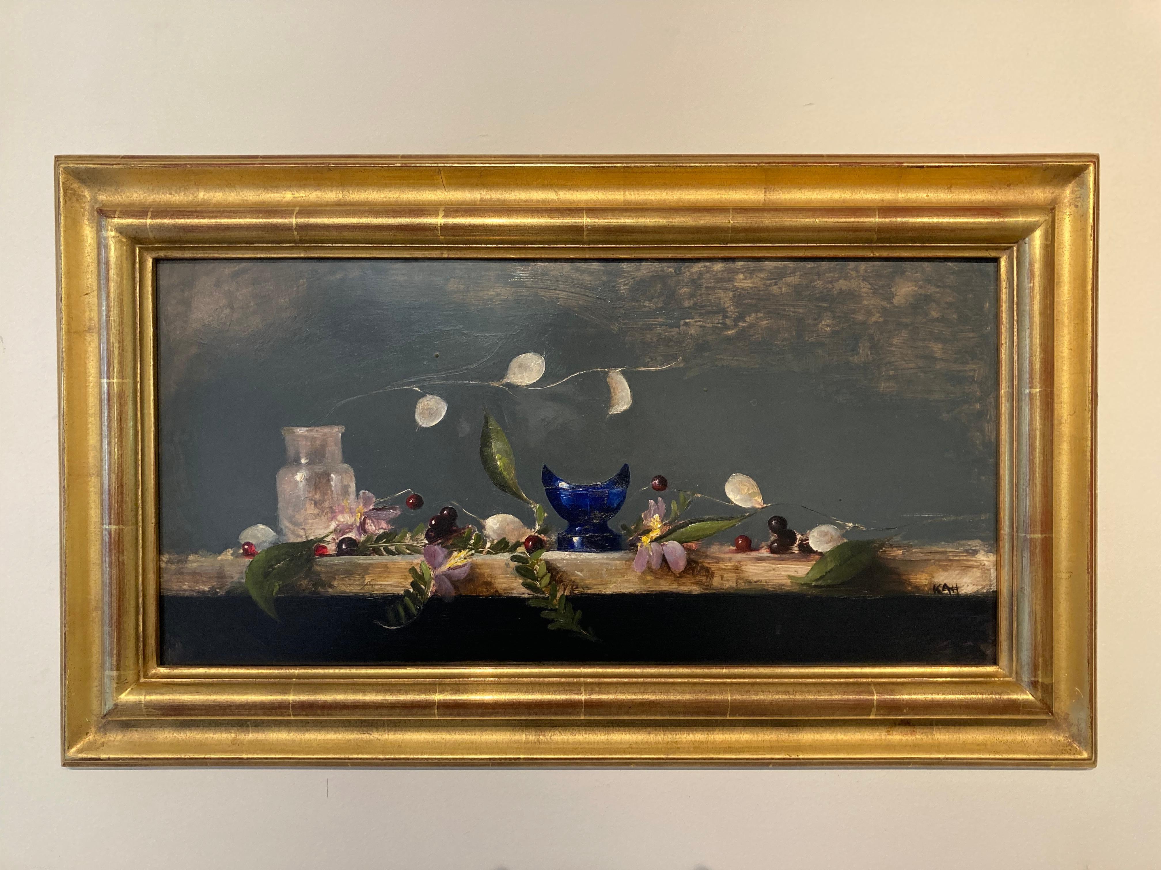 Katherine Ann Hartley - 'Realist Still Life of Foliage and Glass, ' by ...