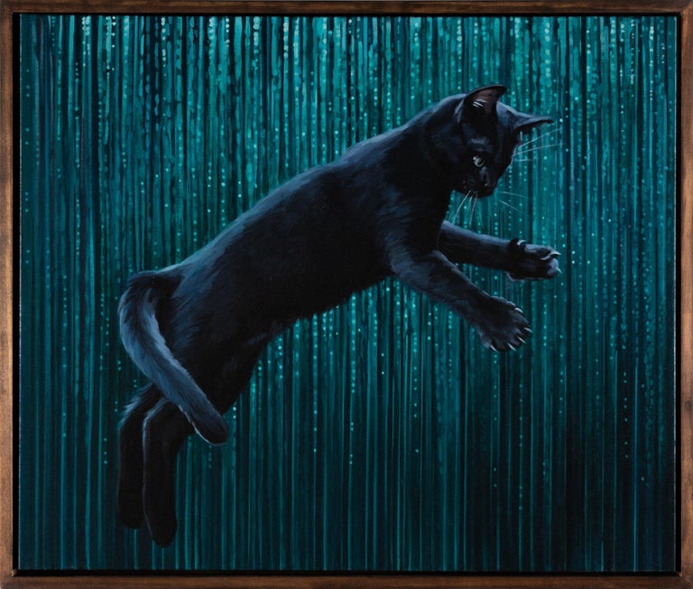 Katherine Fraser - "Nine Lives VII" Oil on canvas For Sale at 1stDibs